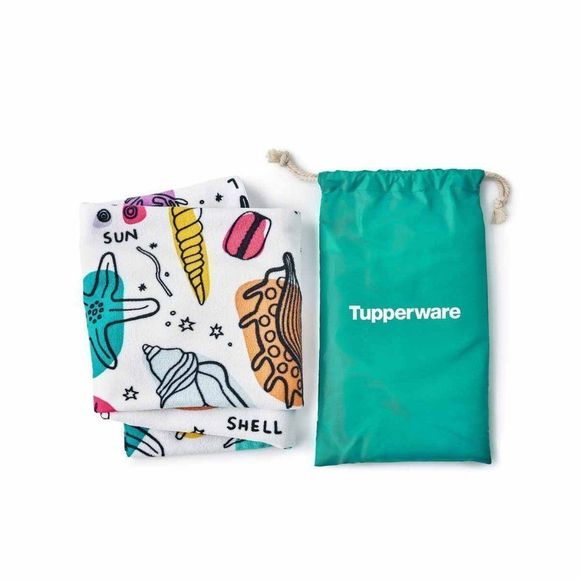 Tupperware | Other | Nibtupperwarebeach Towels With Seashell Design ...